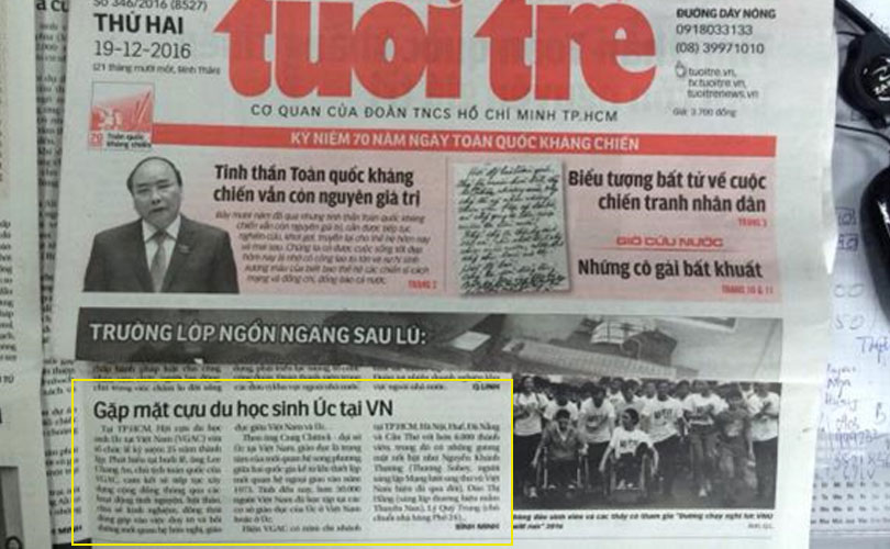 [19 Dec 2016] Tuoitre Newspaper » VGAC - Vietnam's Graduates from ...